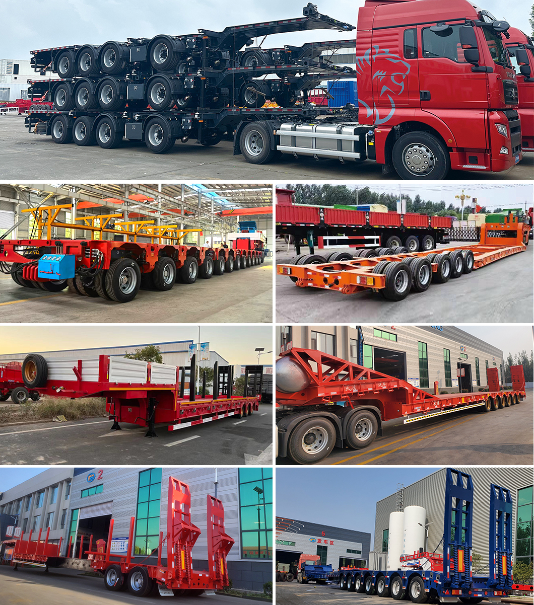 Chinese 4 Axle Low Bed Truck Trailer – tianhongtrailer